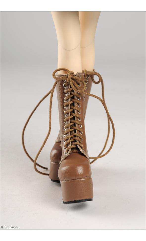 (Damage Sale)MSD - Platform Basic Boots (Brown)[C1] 28.80 USD